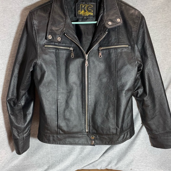 KC Collections | Jackets & Coats | Kc Collections Ladies Leather Jacket ...